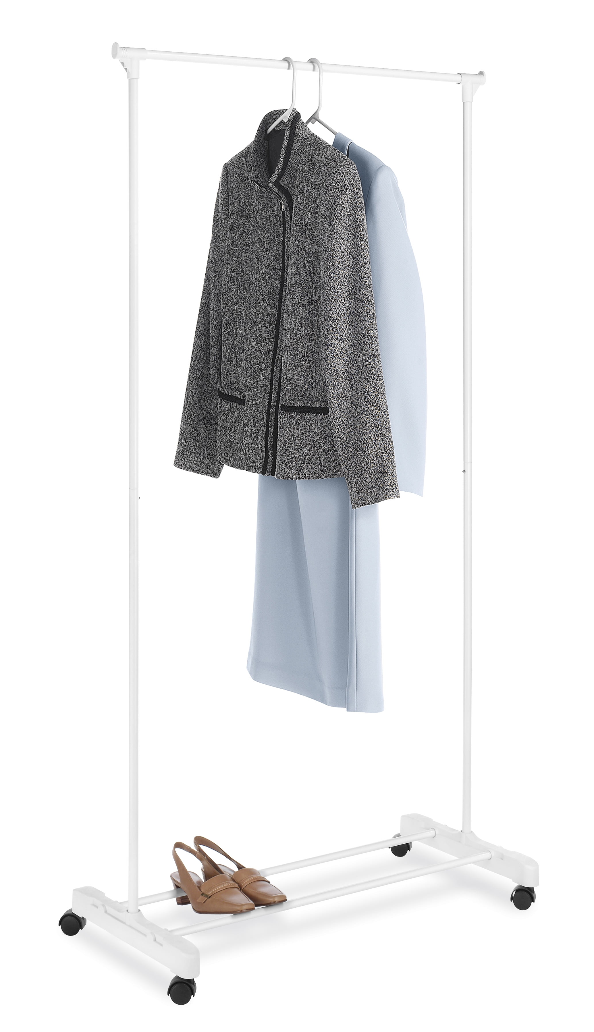 Whitmor 66 in. H x 18 in. W x 34 in. L Metal Garment Rack 1 pk ...