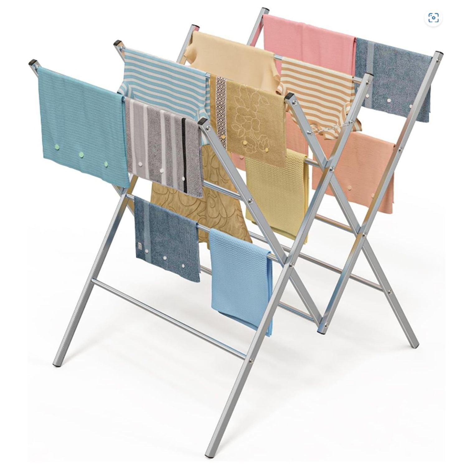 Whitmor Oversized Metal Drying Rack, Silver - Walmart.com