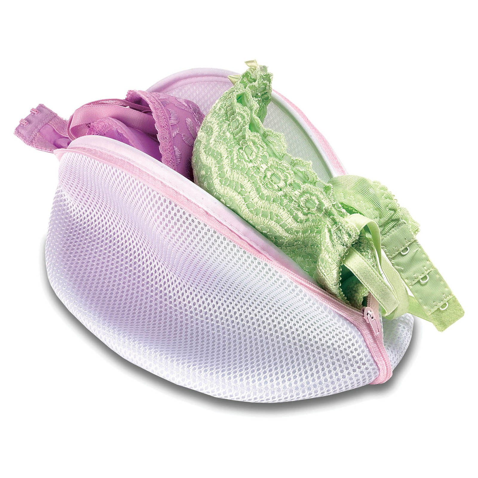 Whitmor Polyester Mesh Bra Wash Bag - White - 9.375 L x 8.0 W x 5.75 H ...