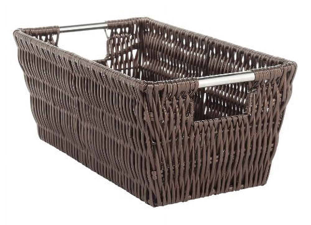Whitmor Rattique Small Shelf Tote, Java - Walmart.com