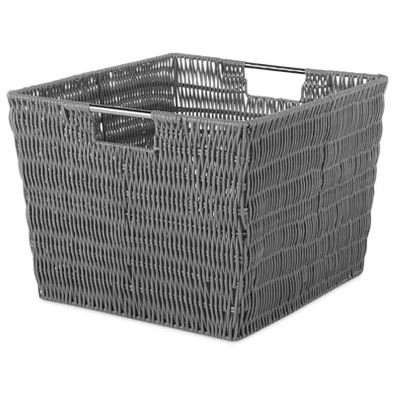 Whitmor Rattique® Storage Tote - Gray - Walmart.com