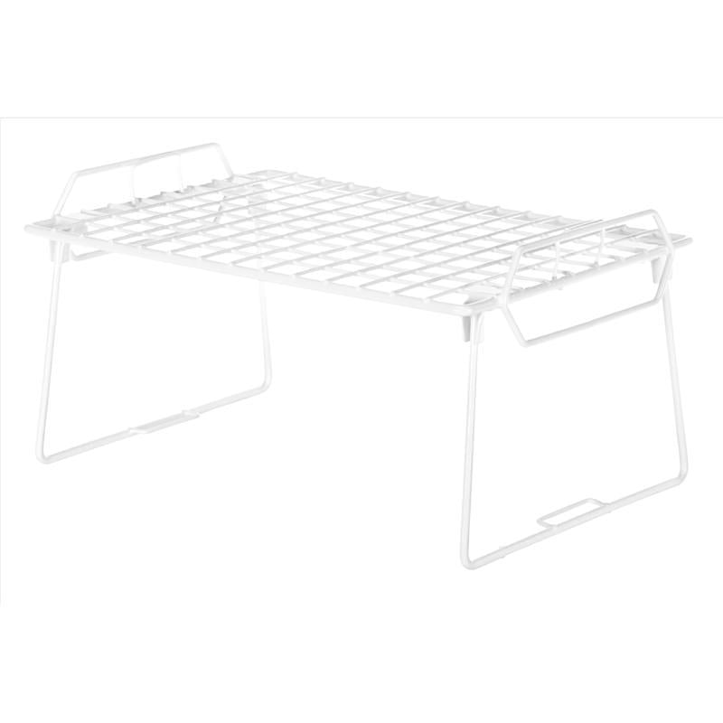 Whitmor, Storage Rack, 6023-3982, White Grid Stacking Utility Shelf ...