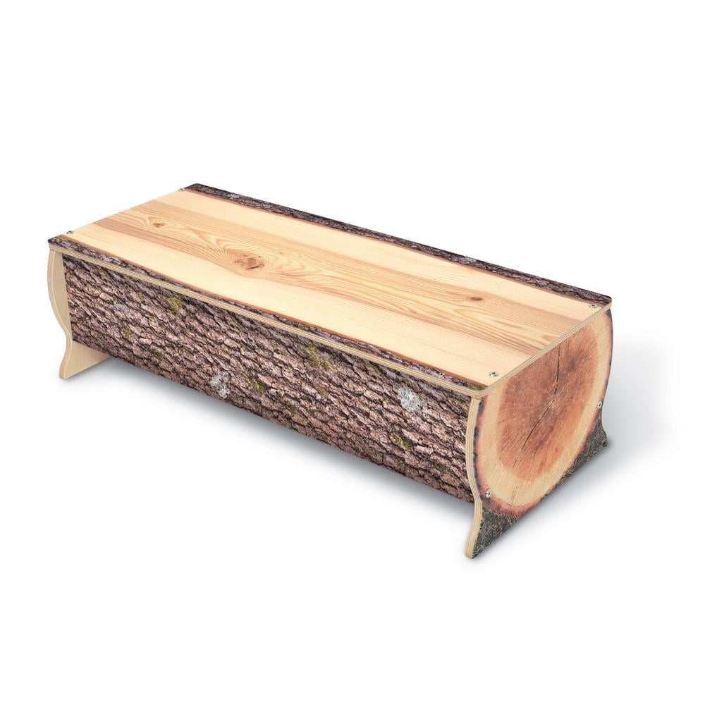 Whitney Brothers Nature View Live Edge Log Bench 10H - Walmart.com