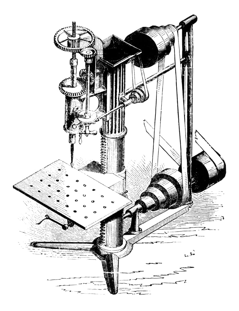 Whitney Drill Press. Na Power-Driven Precision Drill Press Of The Type ...