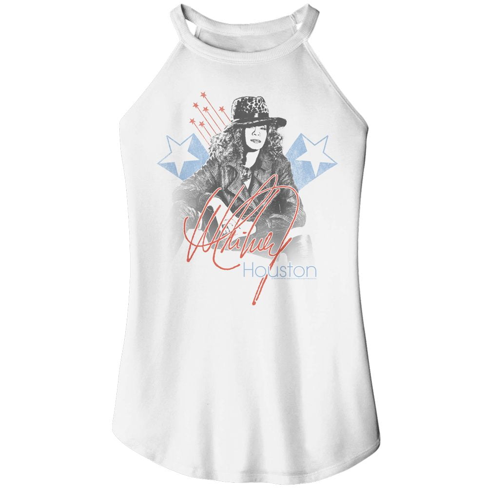 Whitney Houston Americana White Women's Sleeveless Rocker Tank Top ...