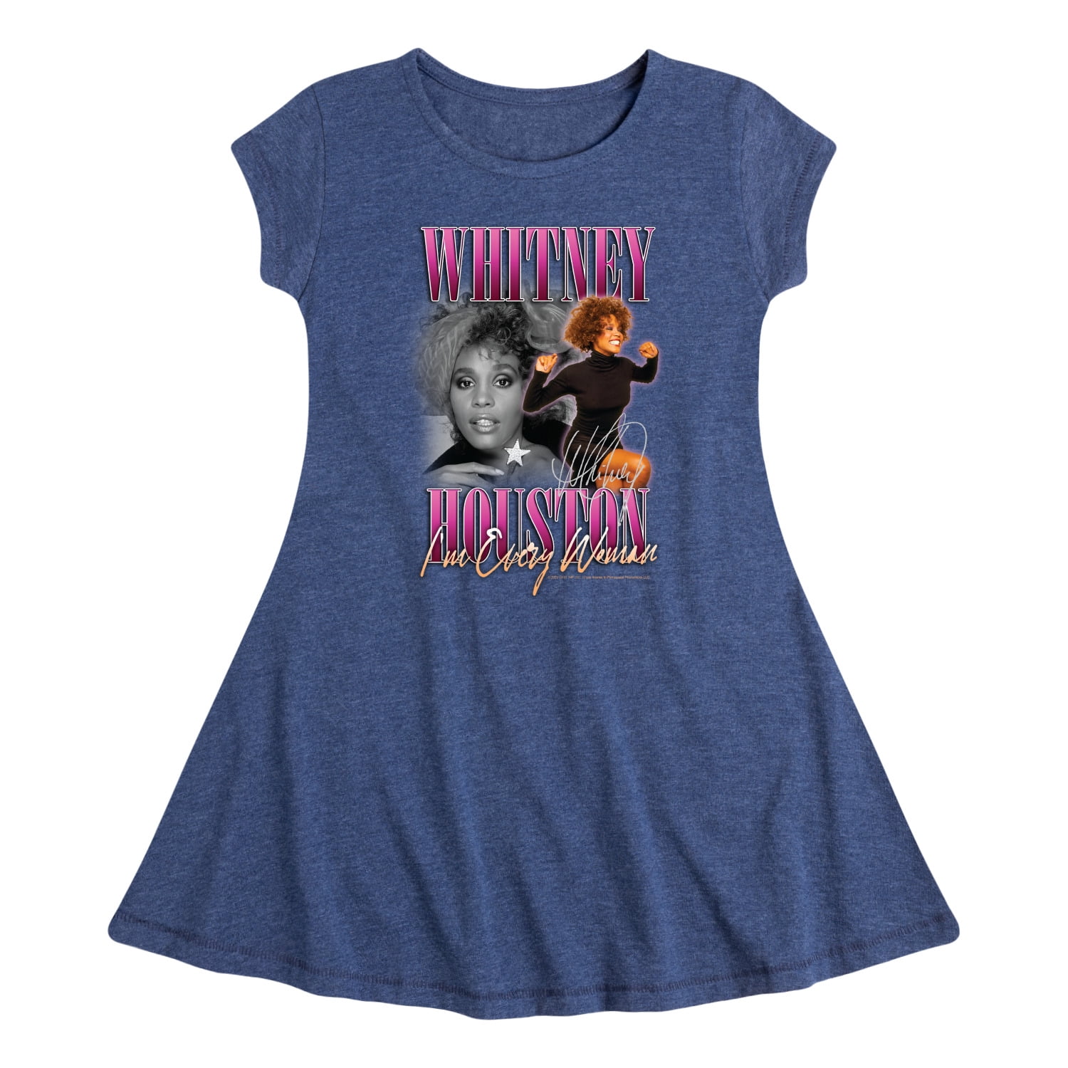 Whitney Houston - Every Woman - Toddler And Youth Girls Fit And Flare ...