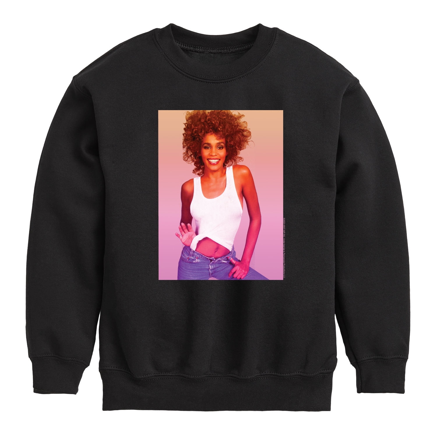 Whitney Houston - Gradient Photo - Toddler And Youth Crewneck Fleece ...