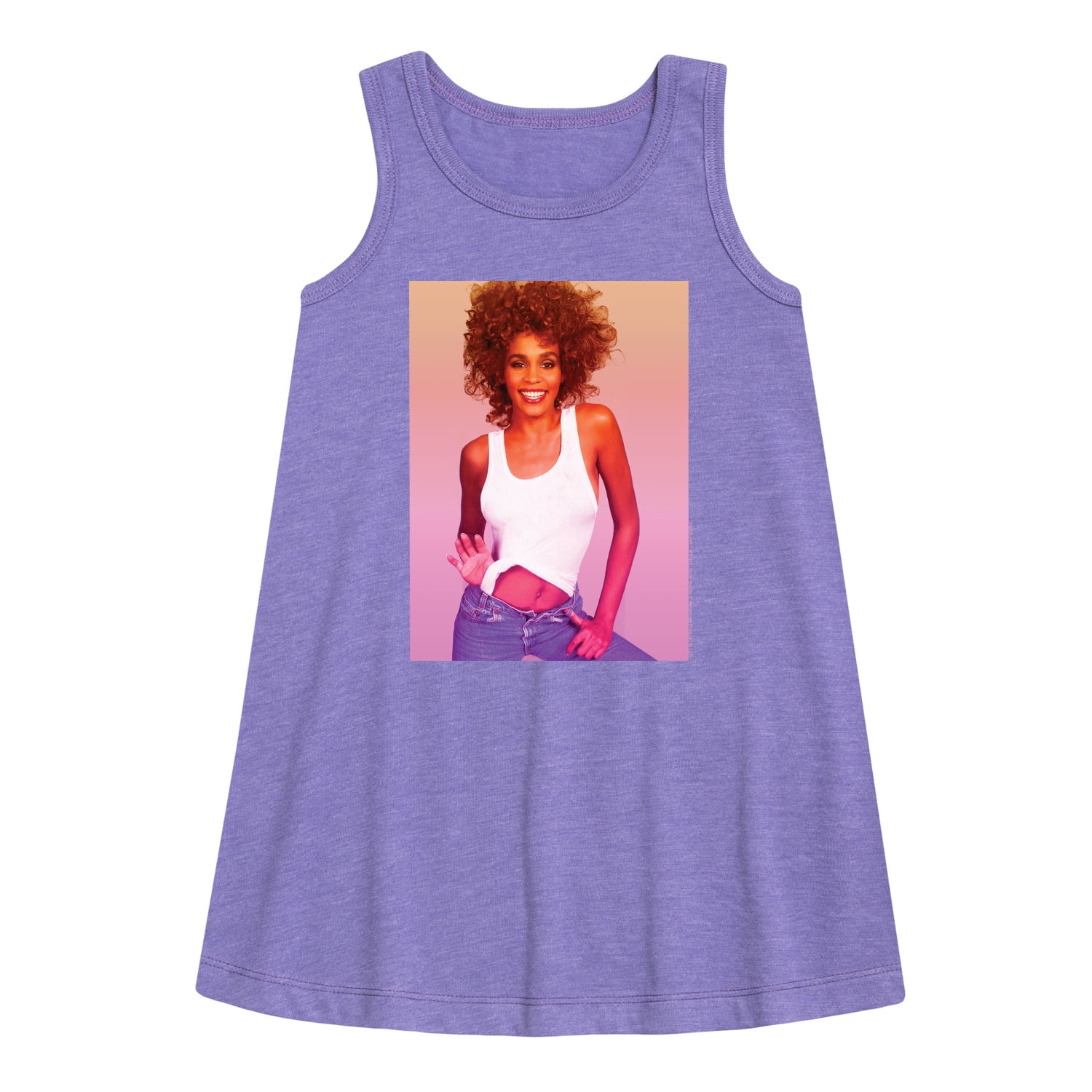 Whitney Houston - Gradient Photo - Toddler and Youth Girls A-line Dress ...