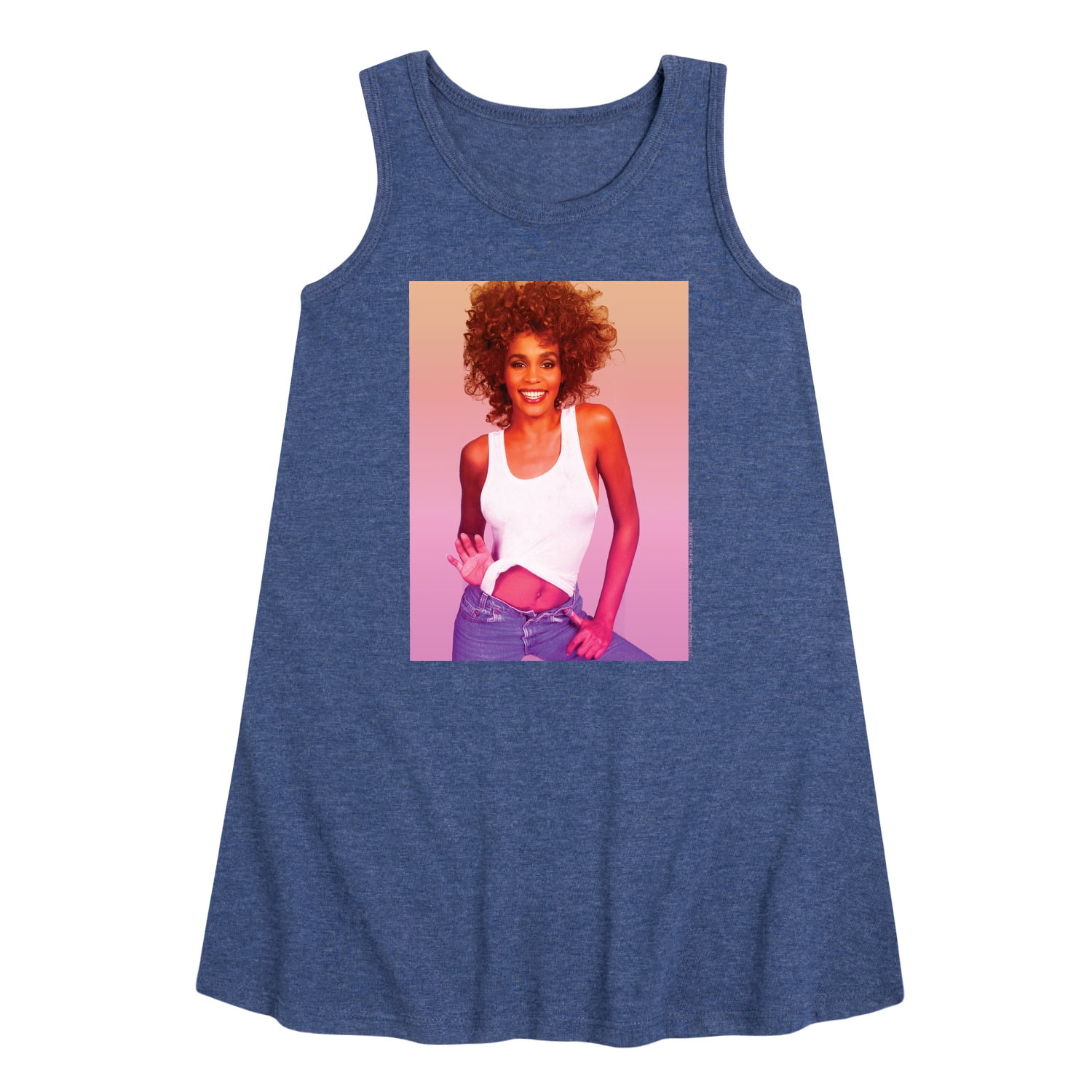 Whitney Houston - Gradient Photo - Toddler and Youth Girls A-line Dress ...