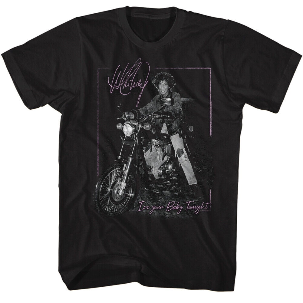 Whitney Houston Motorcycle I'm Your Baby Tonight Men's T Shirt R & B ...