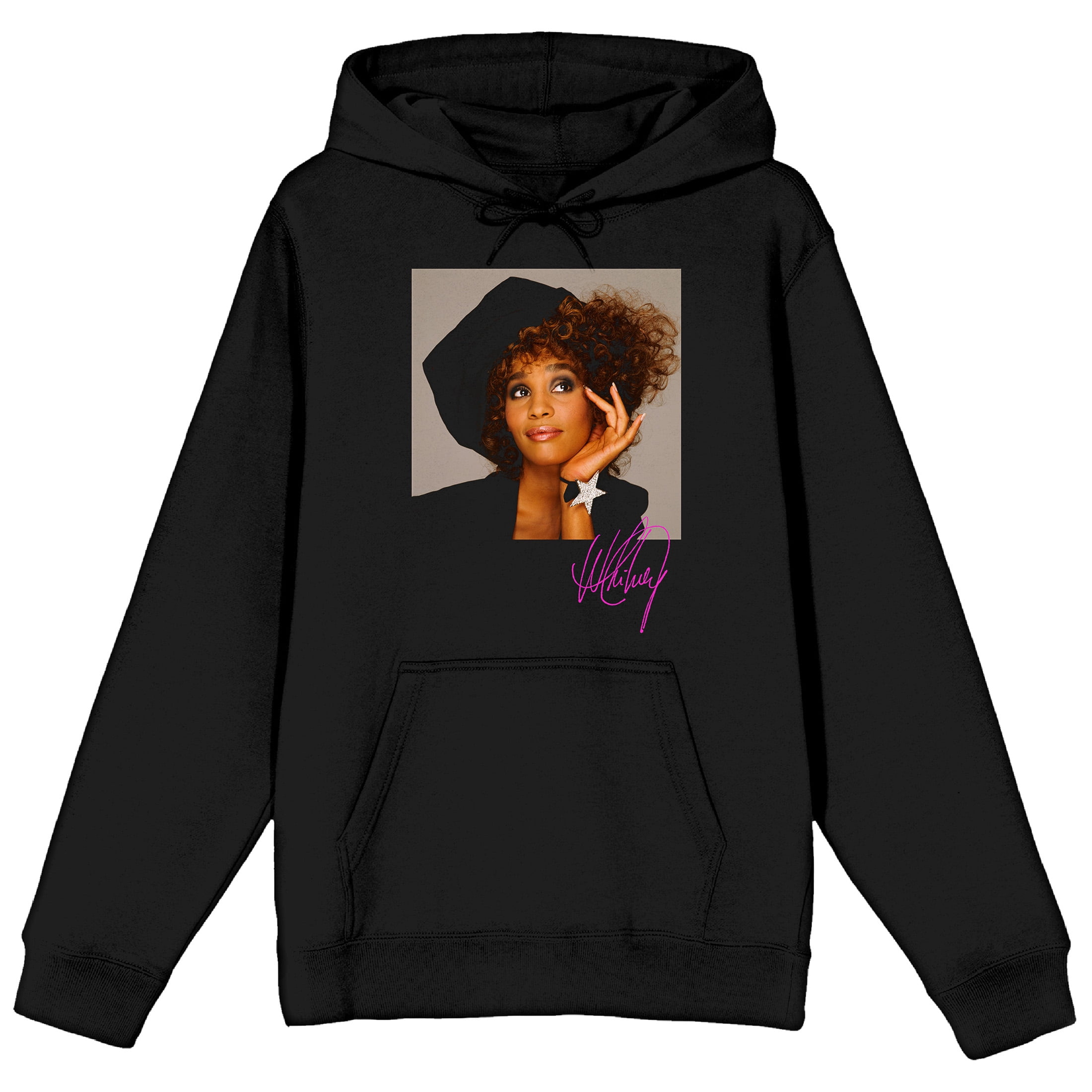 Whitney Houston She's A Star Adult Black Graphic Hoodie-4XL - Walmart.com