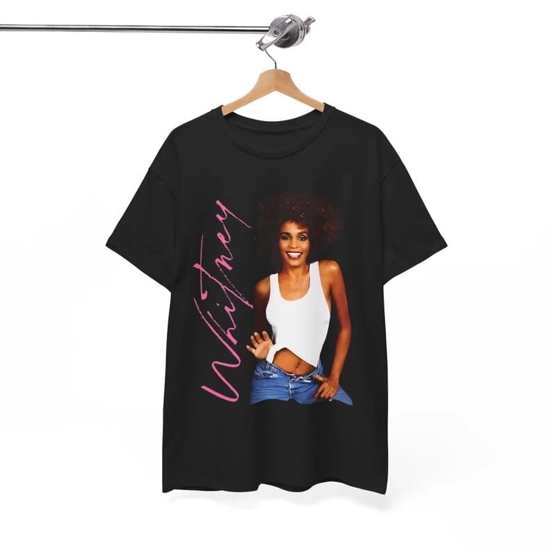 Whitney Houston T-Shirt, Retro 80s Album Graphic - Walmart.com