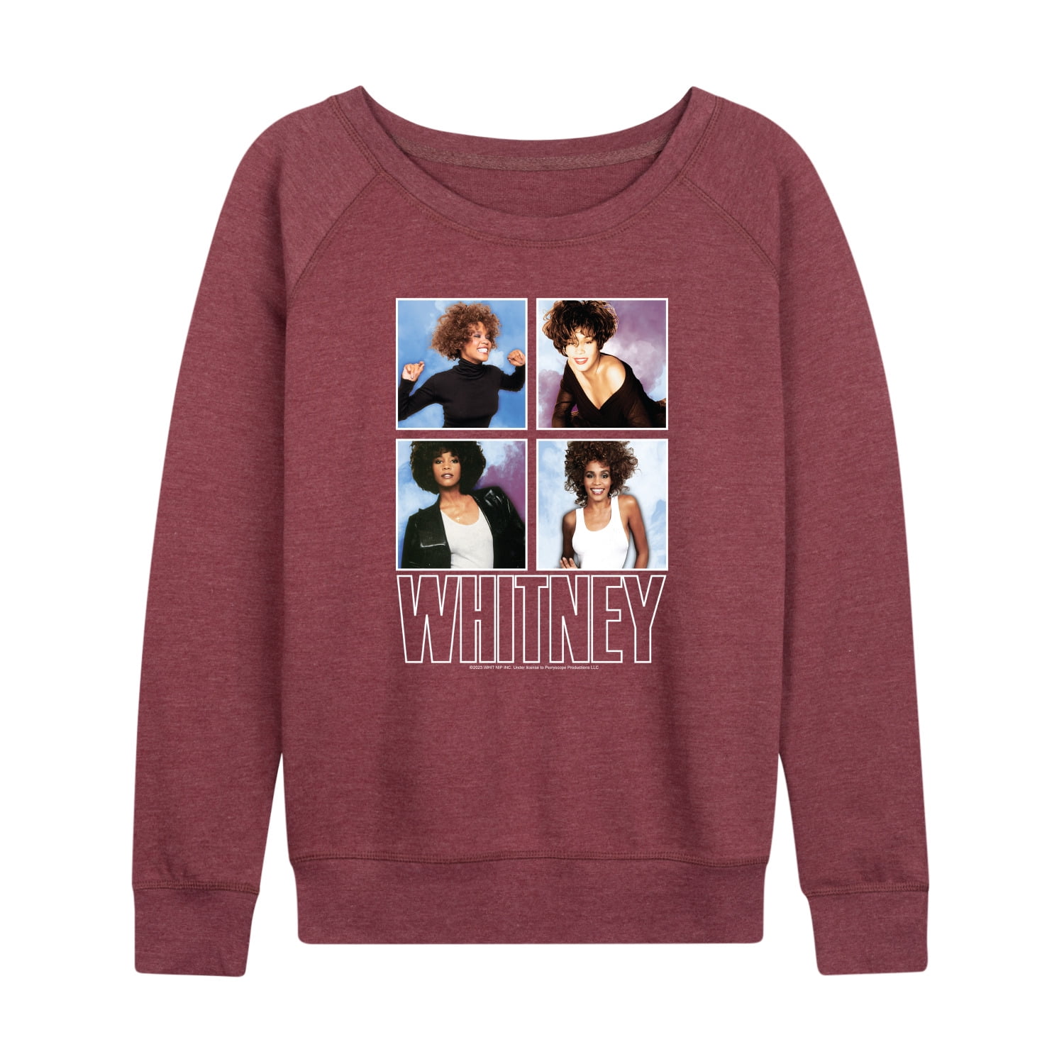 Whitney Houston - Whitney Grid - Women's Lightweight French Terry Long ...