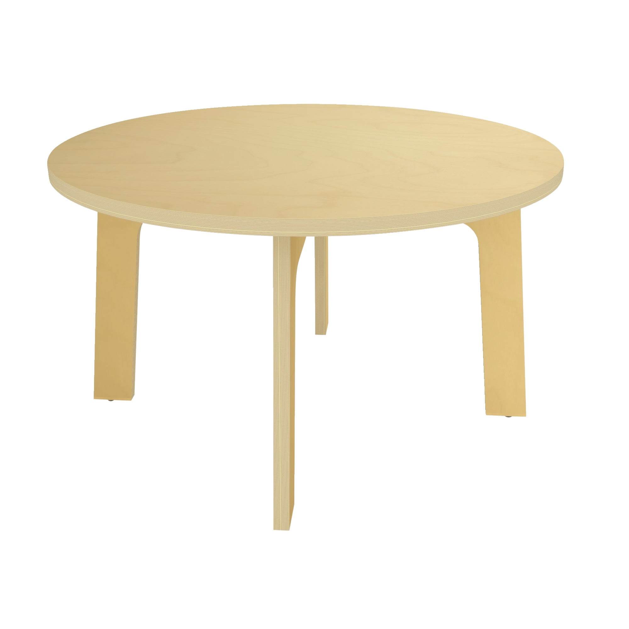 Whitney Plus Birch Plywood 18" Round Table With Natural Finish WX3518M ...