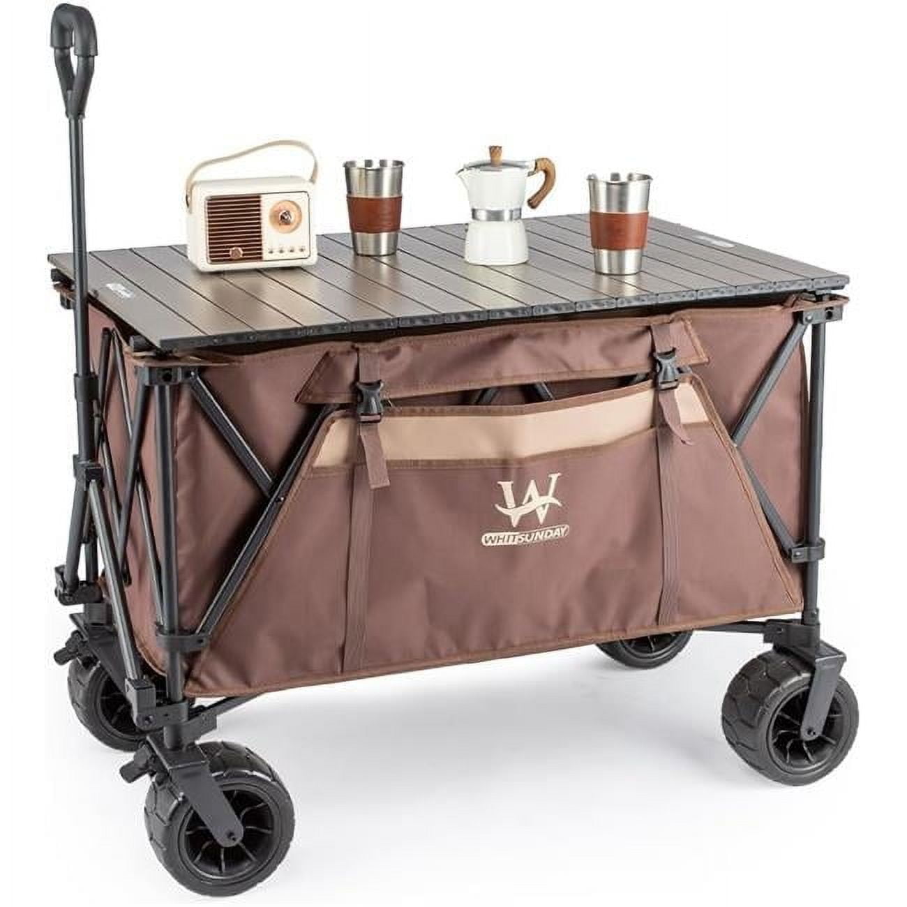 Whitsunday Heavy Duty Foldable Multipurpose Outdoor Pull Wagon Cart ...