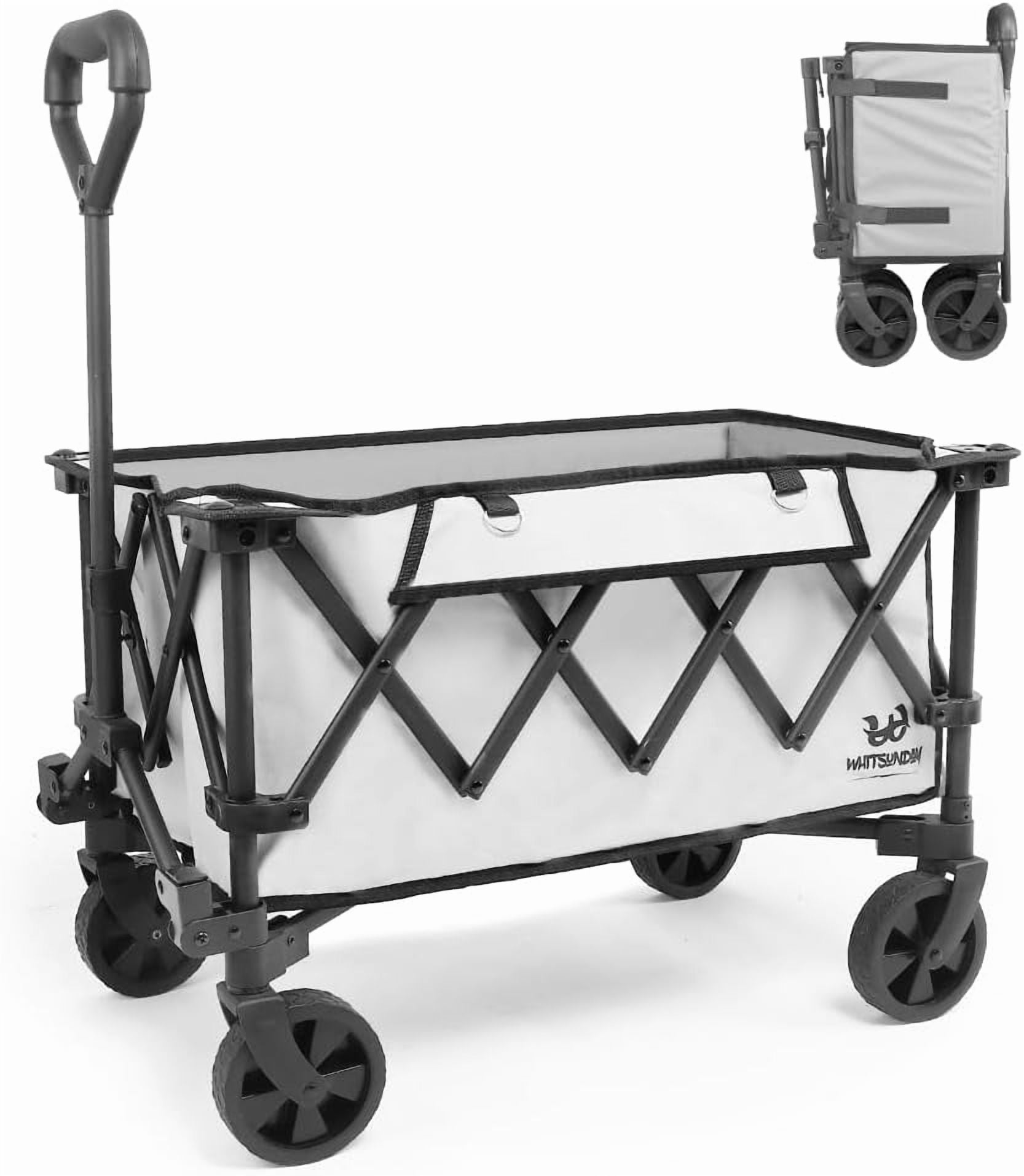 Whitsunday Collapsible Compact Wagon Cart Foldable,Folding Beach Heavy ...