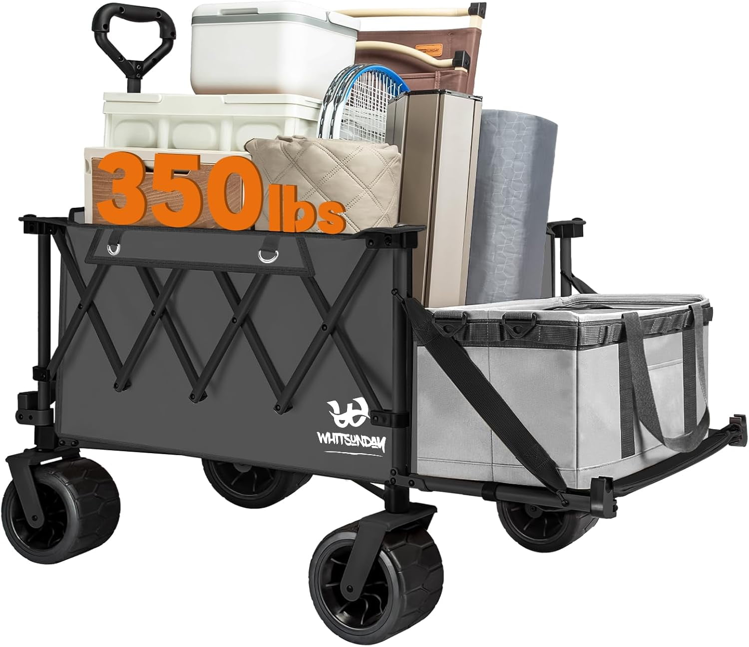 Whitsunday Collapsible Folding Wagon Heavy Duty Utility Beach Wagons ...
