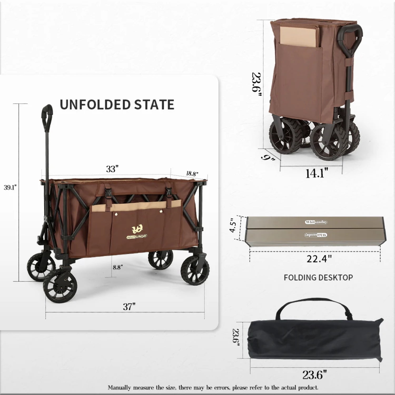 Whitsunday Compact Folding Wagon Cart - Walmart.com
