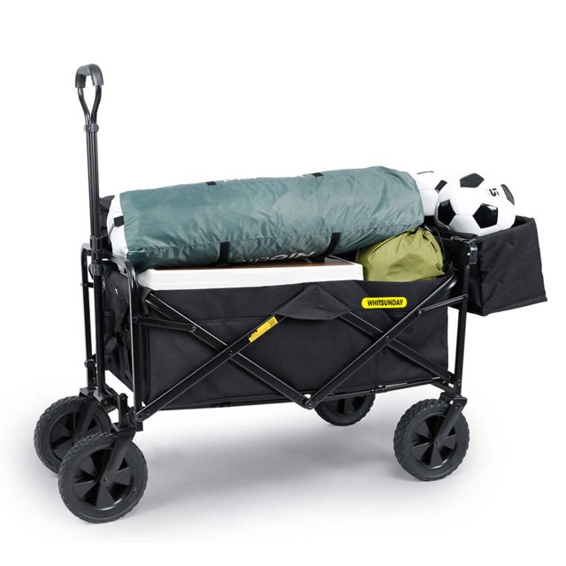Whitsunday Folding Wagon 8" Standard wheels with Rear Storage (Standard ...