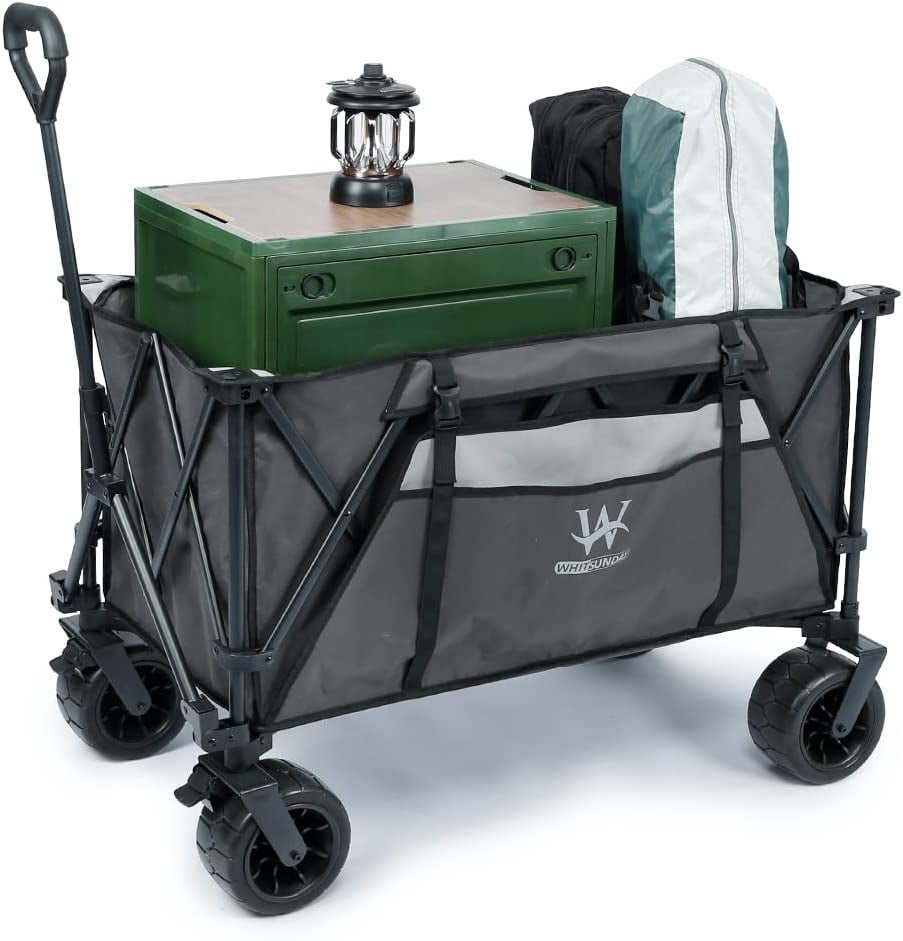 Whitsunday Heavy Duty Collapsible Wagon Cart, 380lb Load-Bearing ...
