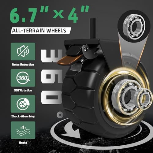 Whitsunday Heavy Duty Collapsible Wagon Cart,440Lbs Folding Outdoor All ...