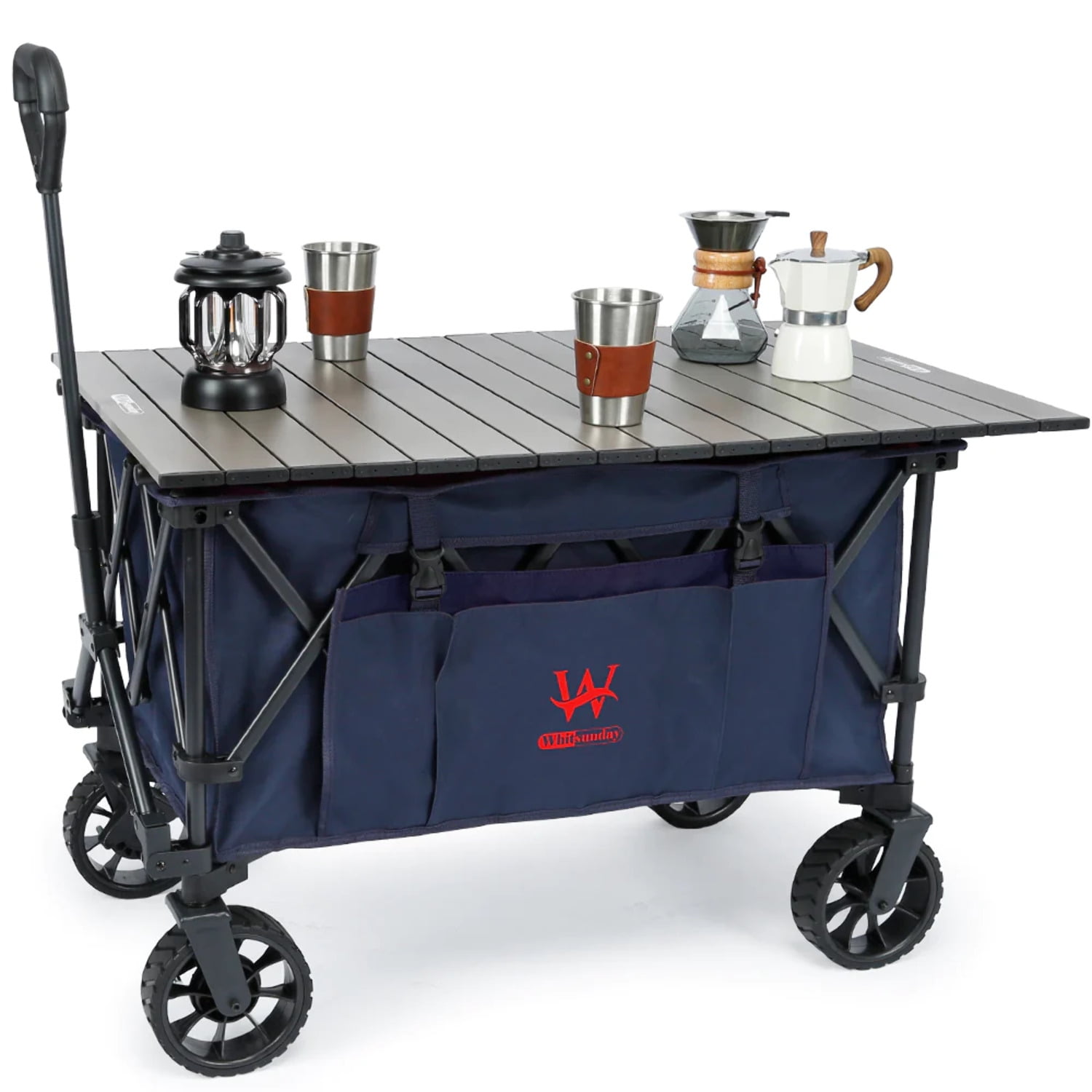 Whitsunday Moko Multipurpose Utility Foldable Collapsible Wagon Cart ...
