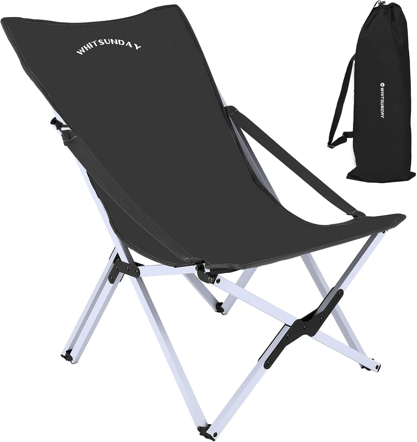 Whitsunday Outdoor Chair Camping Folding Butterfly Chair with Pillow ...