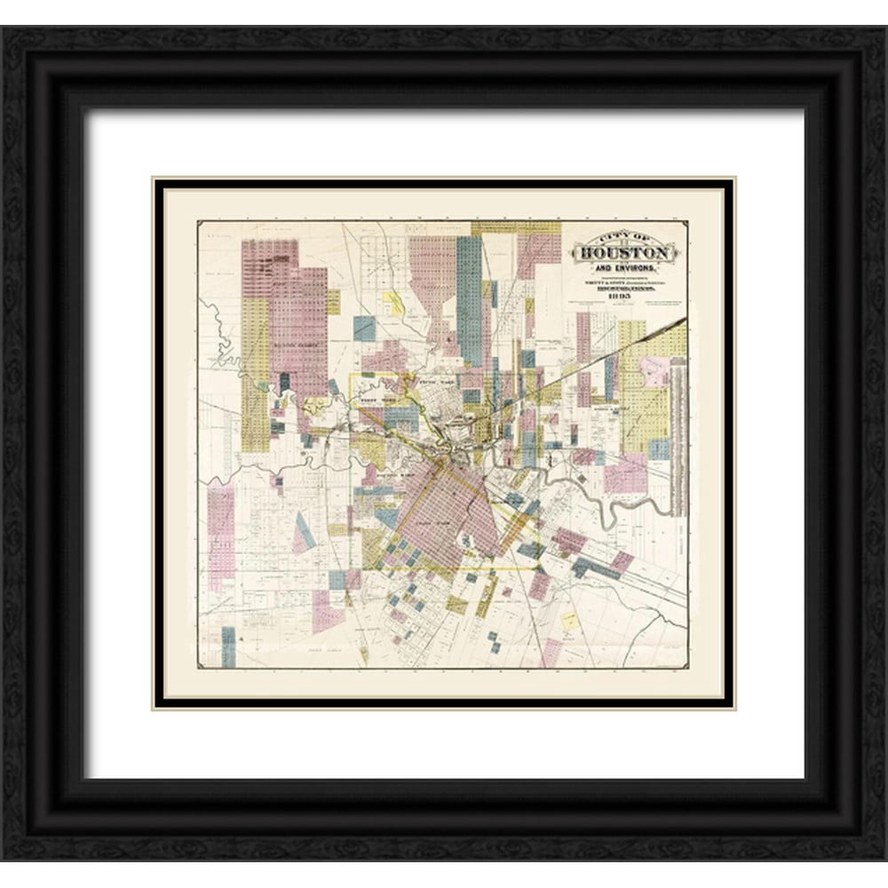 Whitty 13x12 Black Ornate Wood Framed with Double Matting Museum Art ...