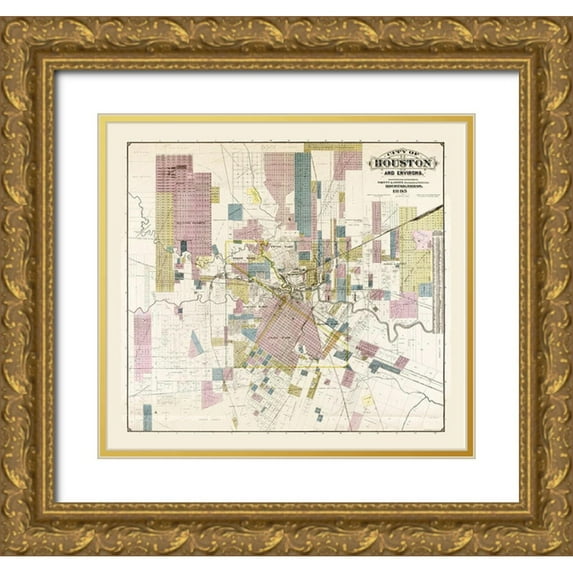 Whitty 22x20 Gold Ornate Wood Framed with Double Matting Museum Art ...