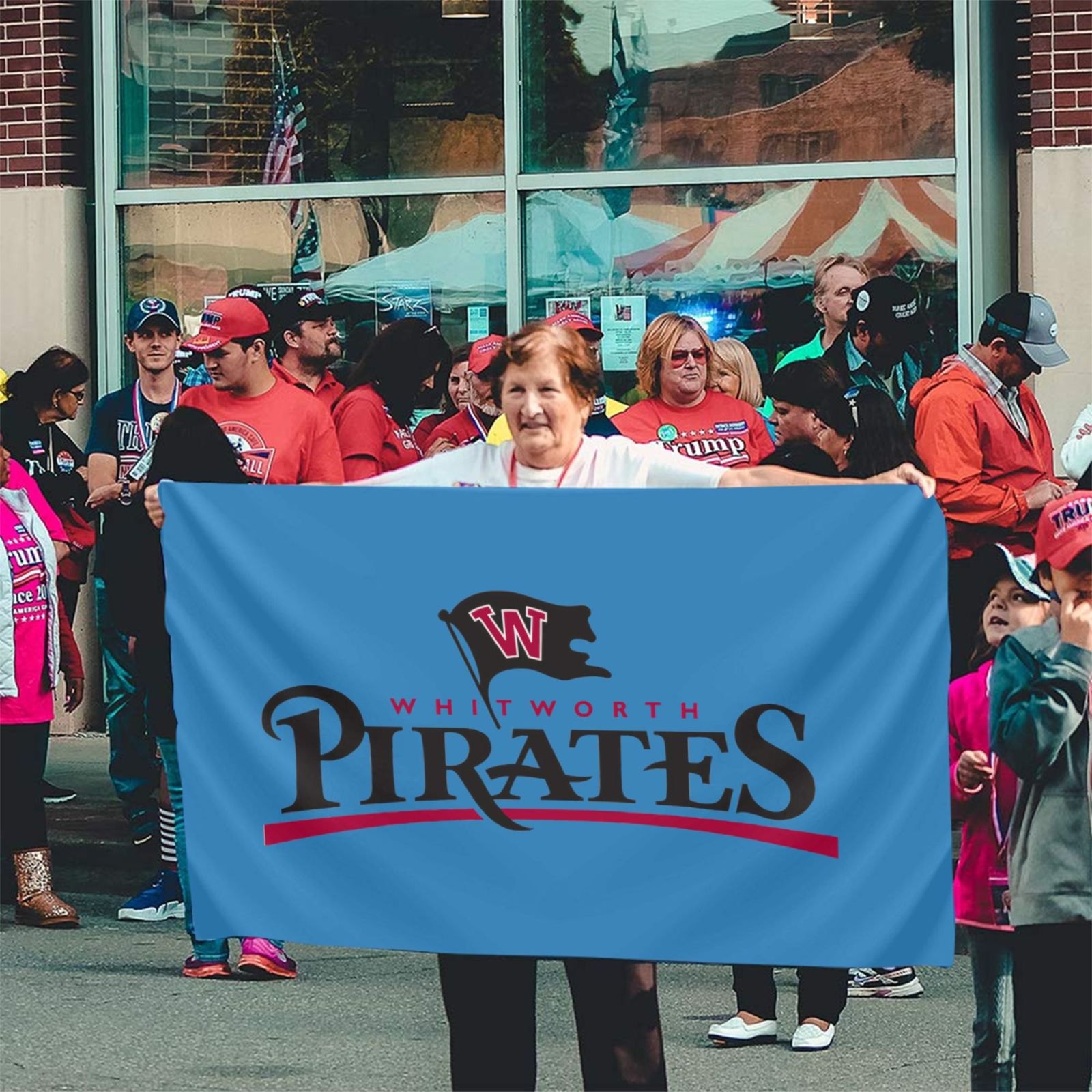 Whitworth A University Logo Flag 3x5 Outdoor ,Sewn Stripes, Stronger ...