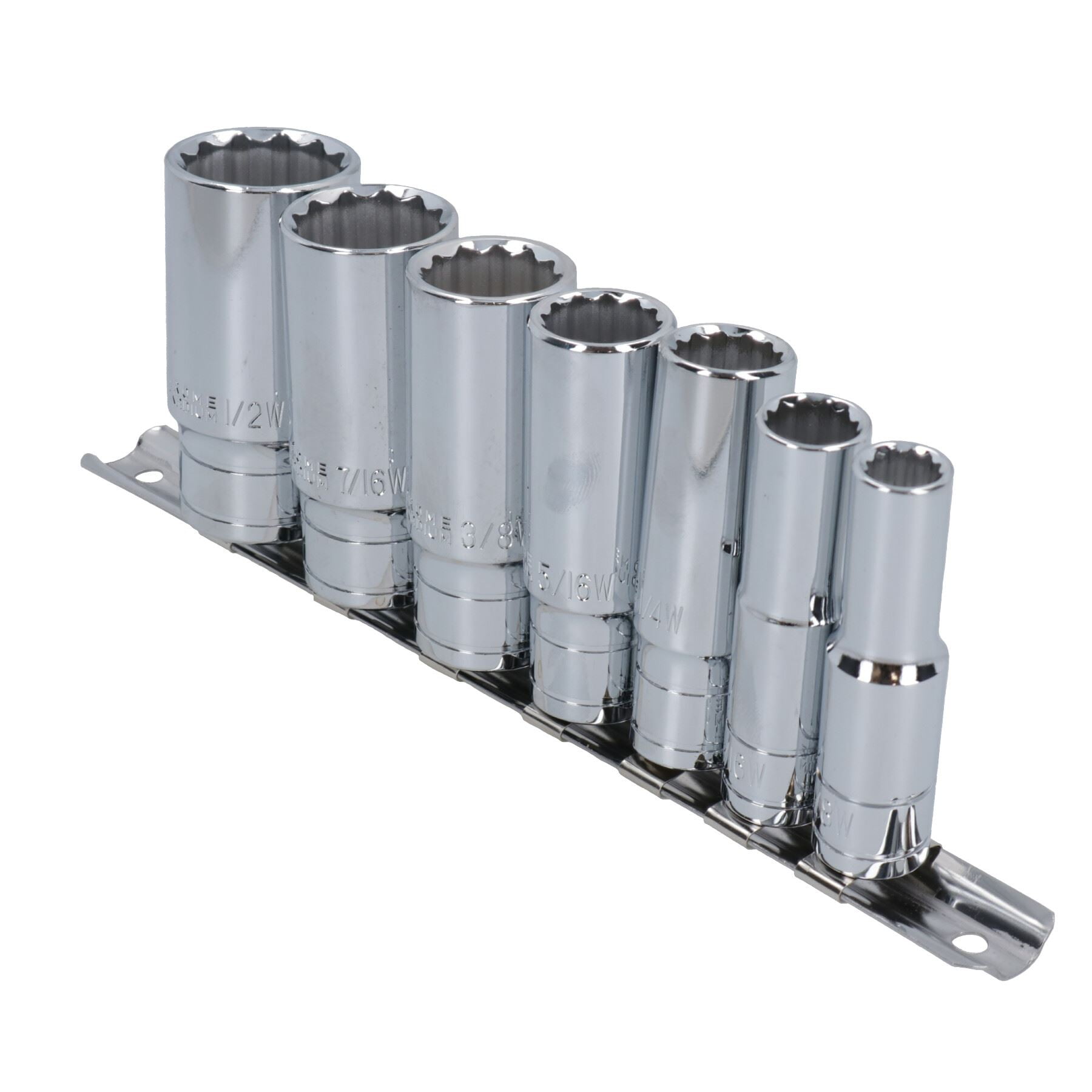Whitworth Sockets 3/8" drive Double Deep BSF / BSW 7pc 1/8" WW - 1/2 ...