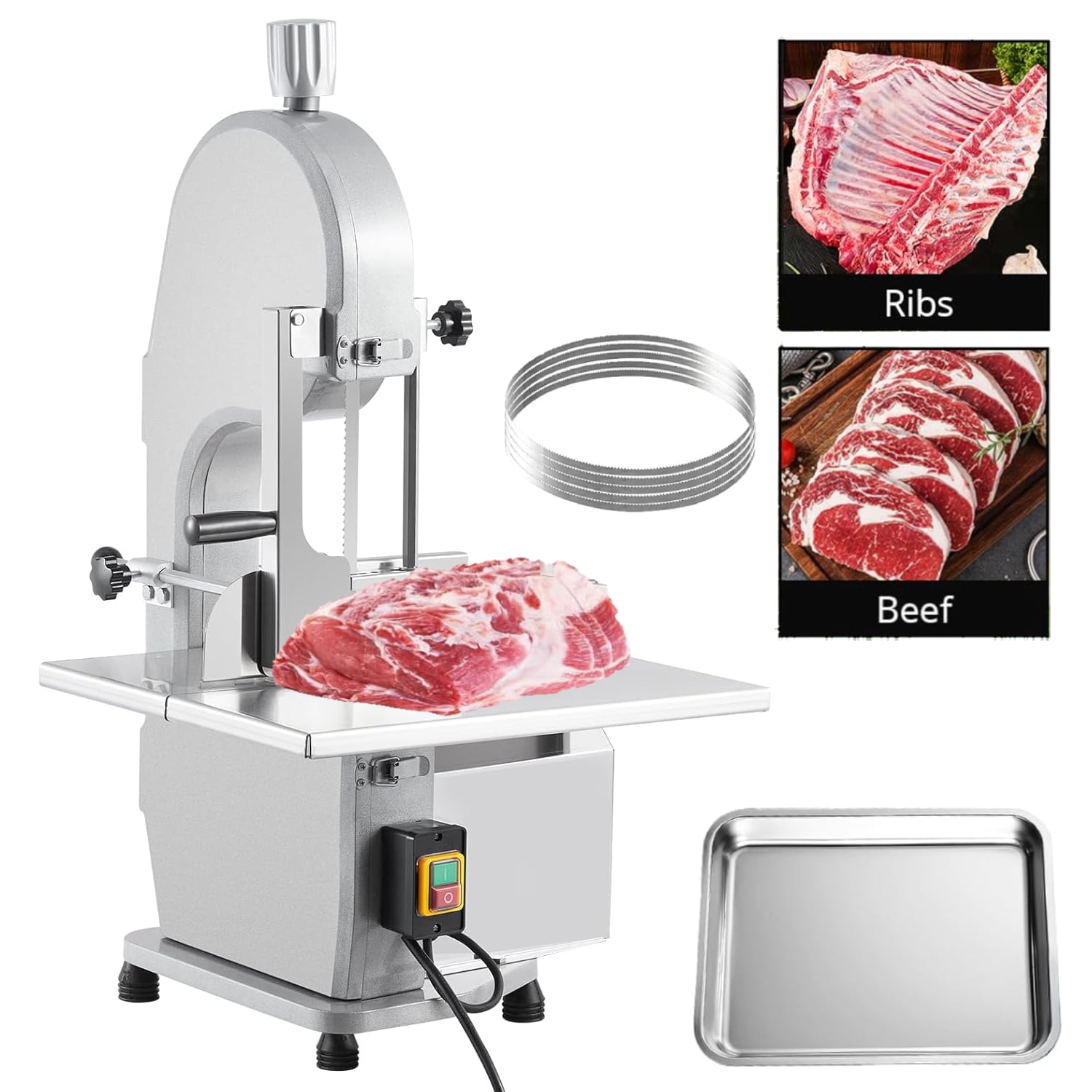 WhizMax 1500W Commercial Electric Bone Saw Machine with 5 Saw Blades, 0 ...