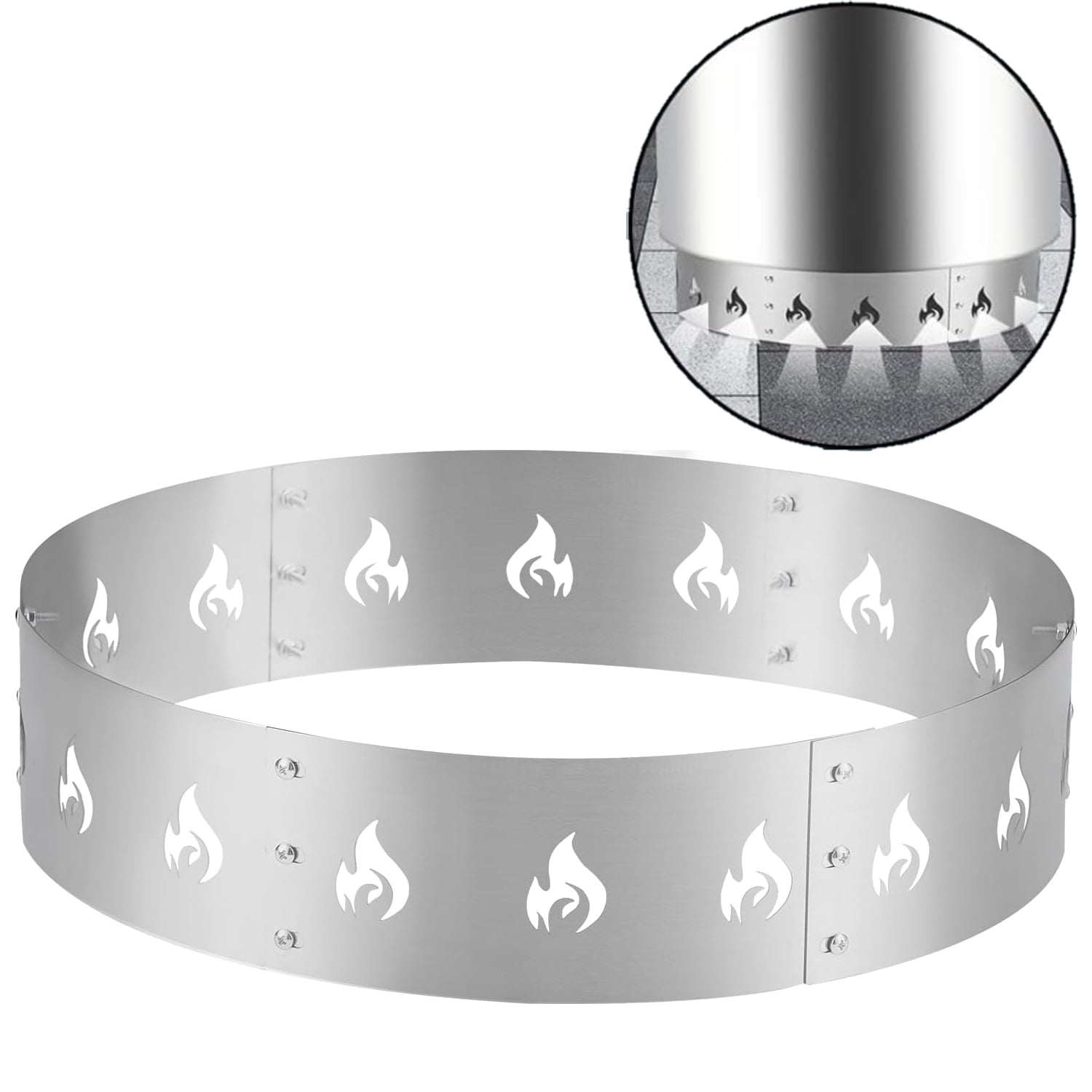 Garvee 16.9" Fire Pit Stand for Solo Stove Bonfire,304 Stainless Steel ...