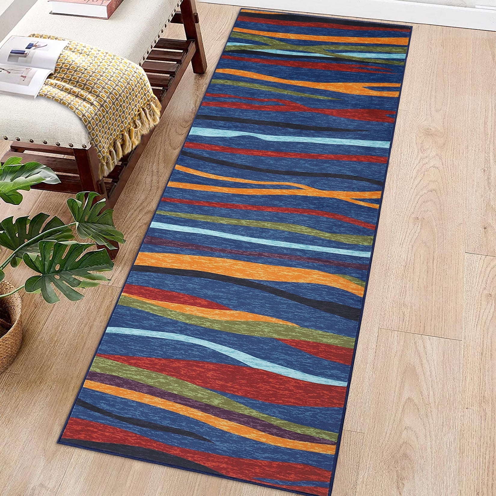 Garvee 2' x 6' Long Runner Rug Modern Colorful Indoor Area Rug ...