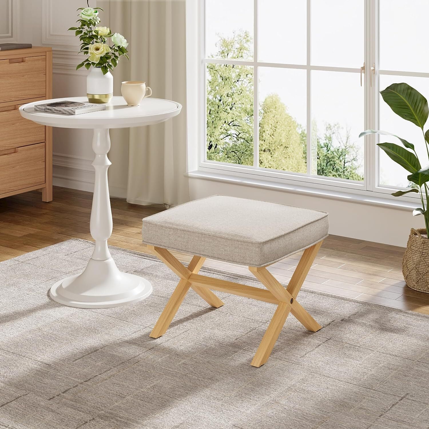 WhizMax 20" Vanity Stool Vanity Chair for Makeup Room, Foot Stool ...