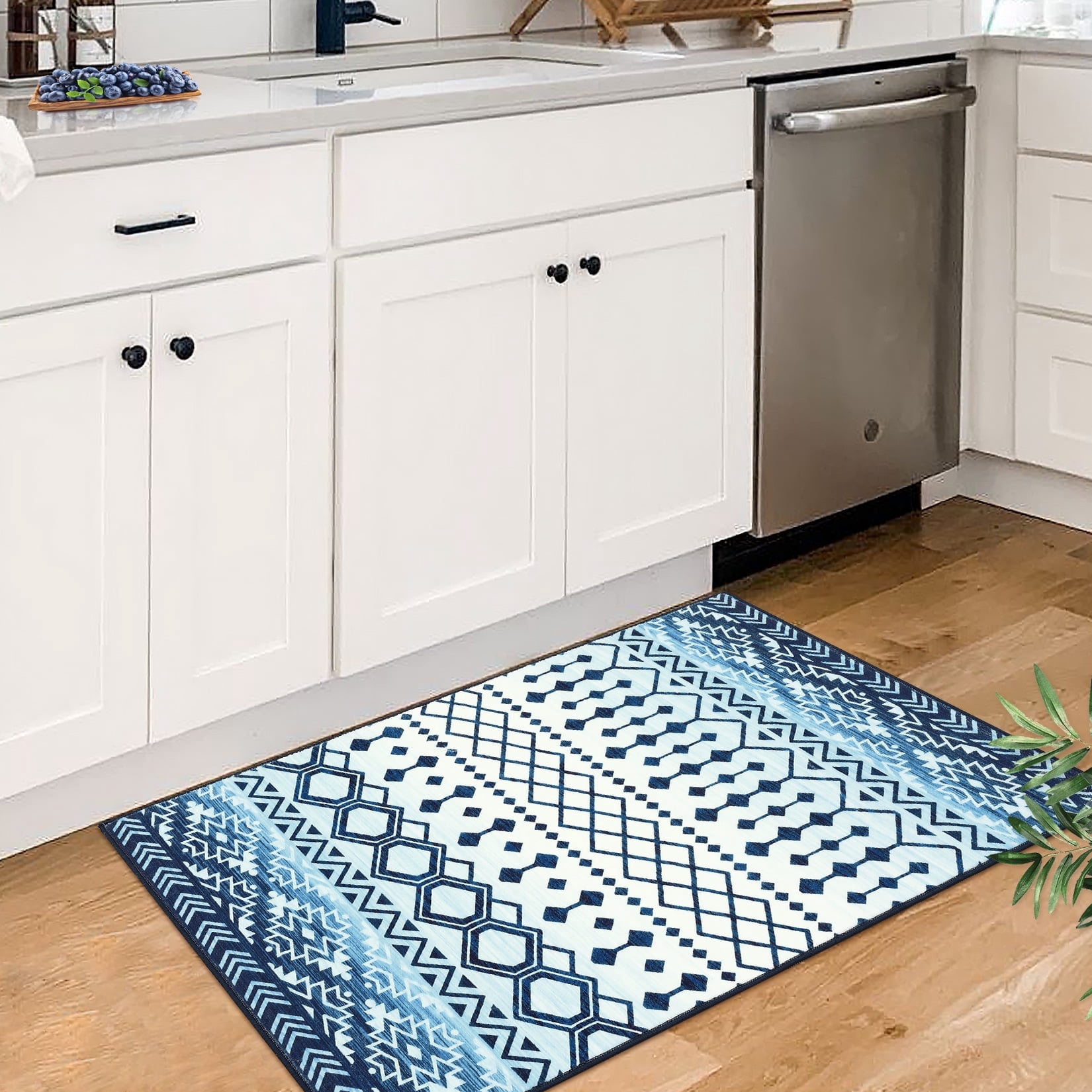 Garvee 2x3 Small Entryway Rug Moroccan Washable Doormat Non-Slip ...