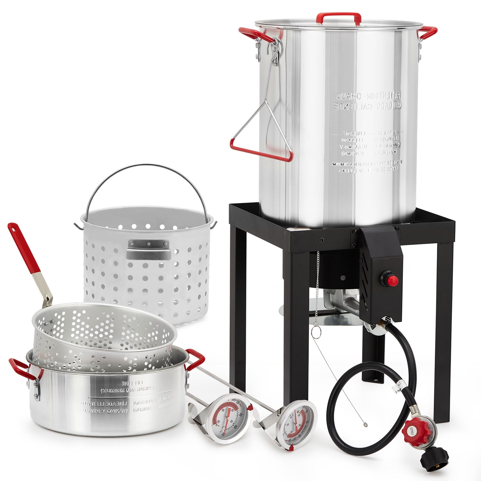 WhizMax 30-Quart Propane Outdoor Turkey Fryer Kit, Seafood Crawfish ...