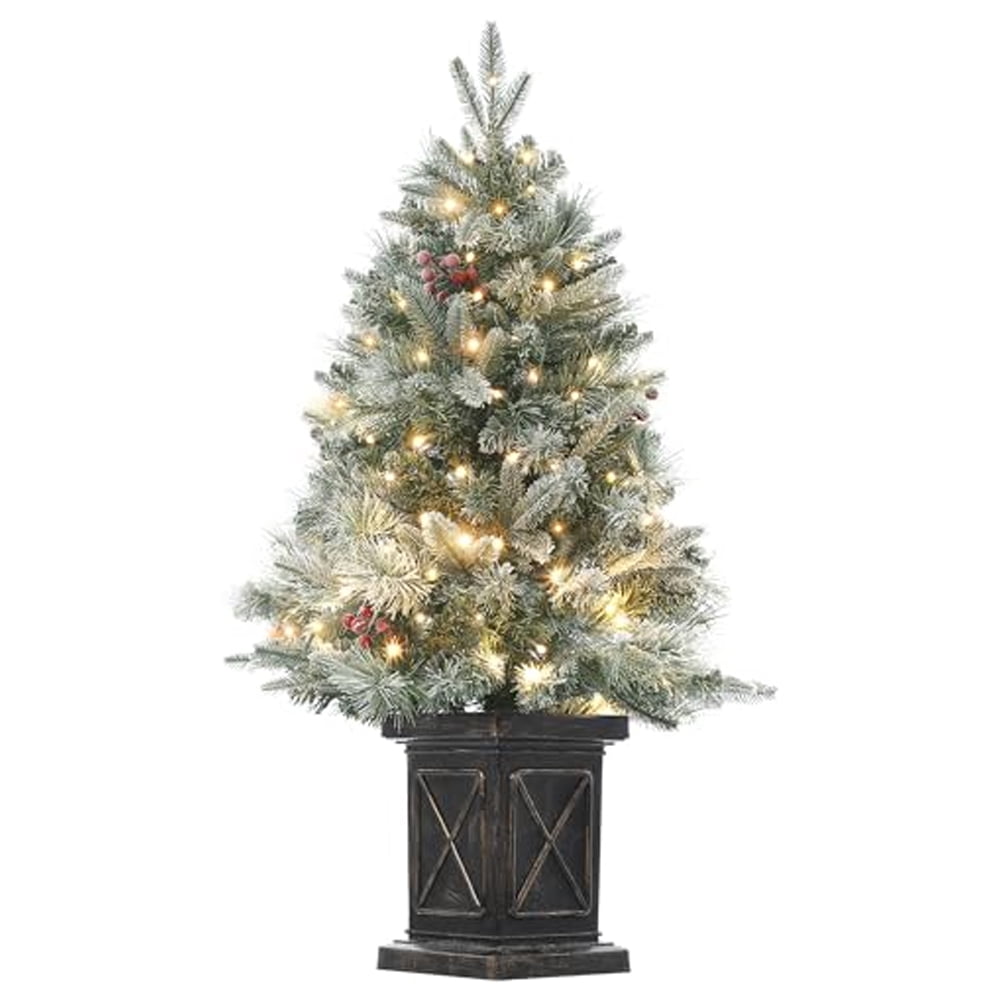 WhizMax 3ft Small Christmas Tree Pre-Lit Artificial Christmas Tree with ...
