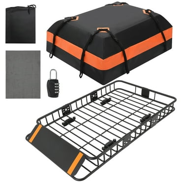 "Arksen 64"" SUV Storage Rooftop Universal Black Roof Rack Cargo with ...