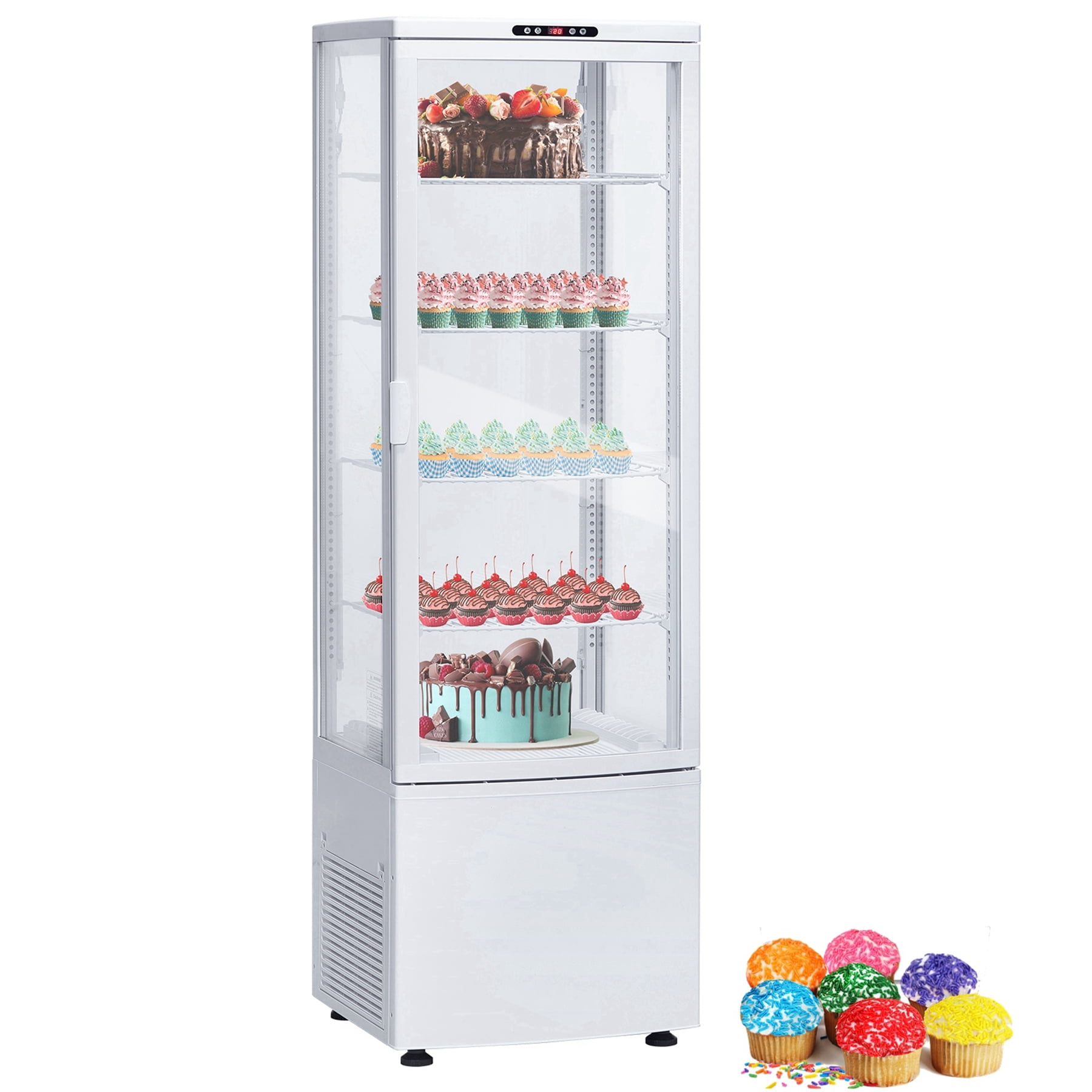 Garvee 5-Tier Upright Commercial Display Refrigerator Cooler with ...