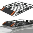 Garvee 51"x36"x5" Roof Rack Cargo Carrier with Extension,200LBS ...