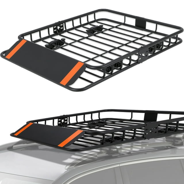 Garvee 51"x36"x5" Roof Rack Cargo Carrier with Extension,200LBS ...
