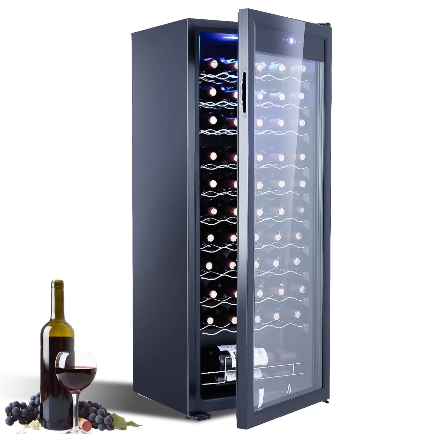 Garvee 55 Bottles Compressor Wine Cooler Refrigerator With Double ...