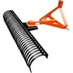 Yard Tuff 55-Inch Steel Tow-Behind Acreage Rake, ATV Lawn Garden ...