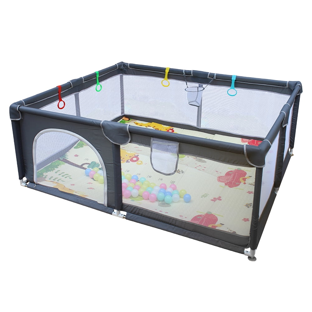 WhizMax 71" x 59" Baby Playpen Play Yard for Babies Toddlers,Removable ...