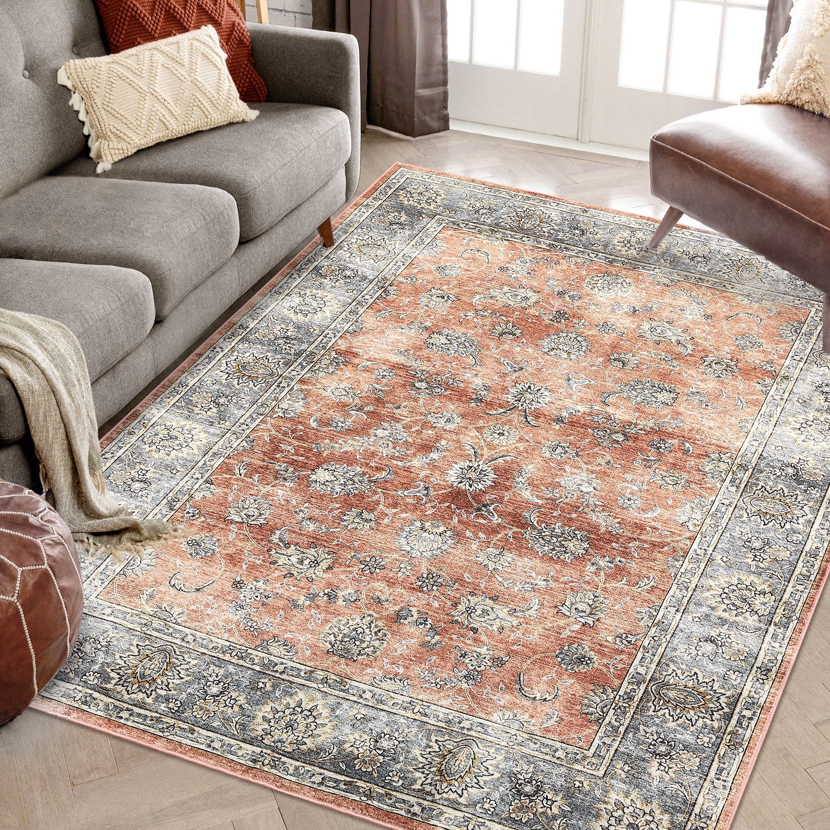 Garvee 8'x10' Area Rug Washable Boho Carpet Rugs for Bedroom Dining ...