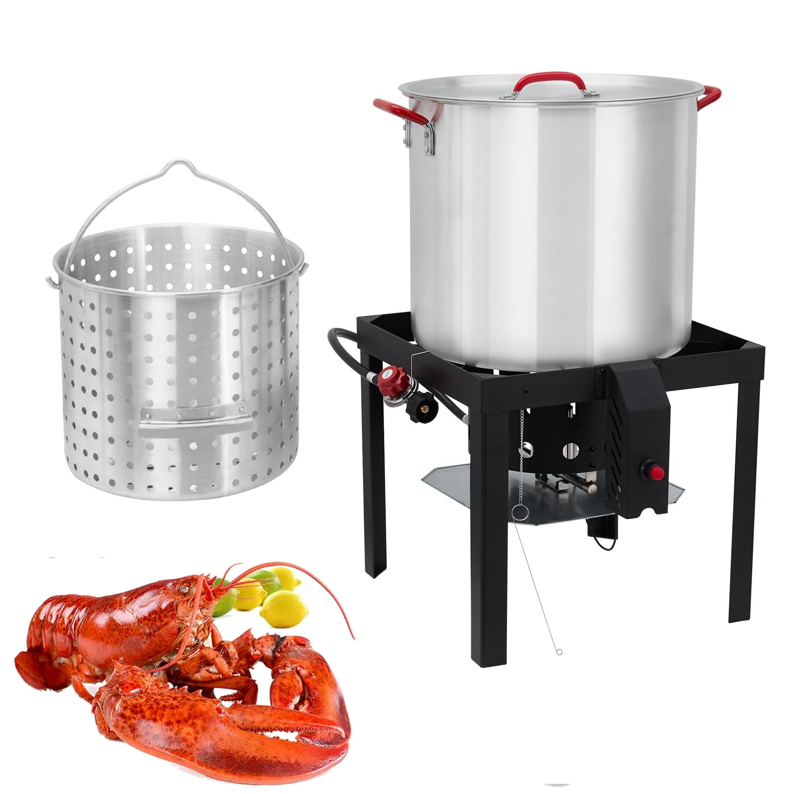 WhizMax 80Qt Shrimp Boiler, Lobster Cooking Kit, Stock Pot with ...