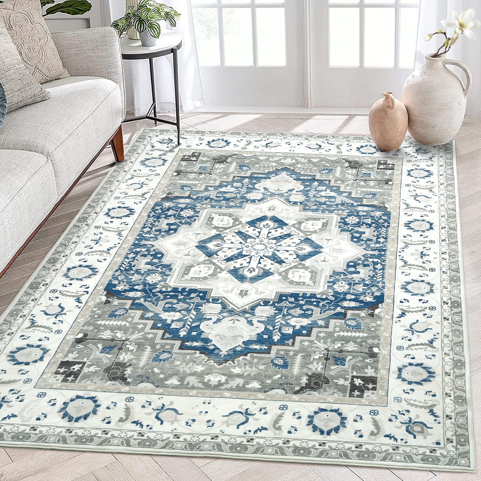 WhizMax 9' x 12' Large Area Rug Soft Persian Distressed Floor Cover ...