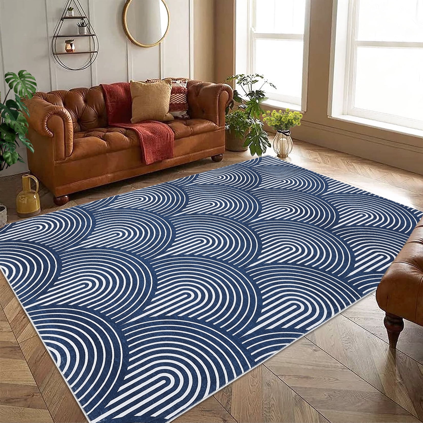 Garvee 9'x12' Area Rugs for Living Room Large Modern Rug Lines Print ...