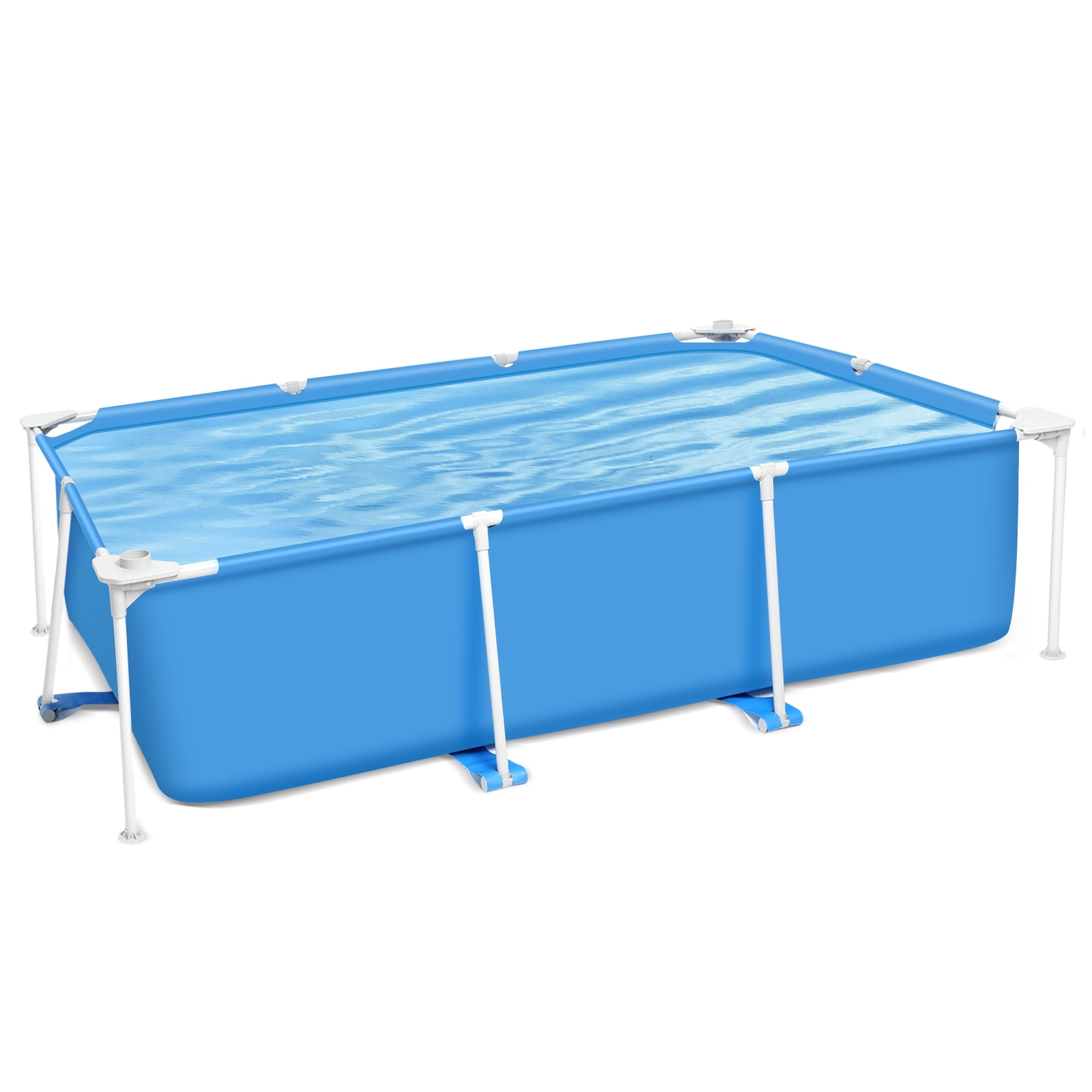WhizMax Above Ground Pool Set 9.8' x 6.6' x 26" Rectangular Frame ...
